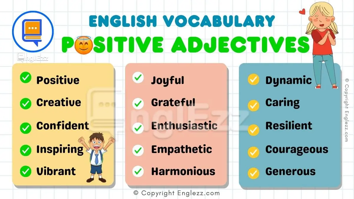 50+ Positive Adjectives To Describe A Person With Examples • EnglEzz