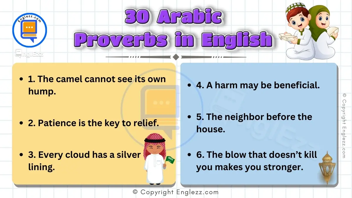 30 Insightful Arabic Proverbs In English With Examples • EnglEzz