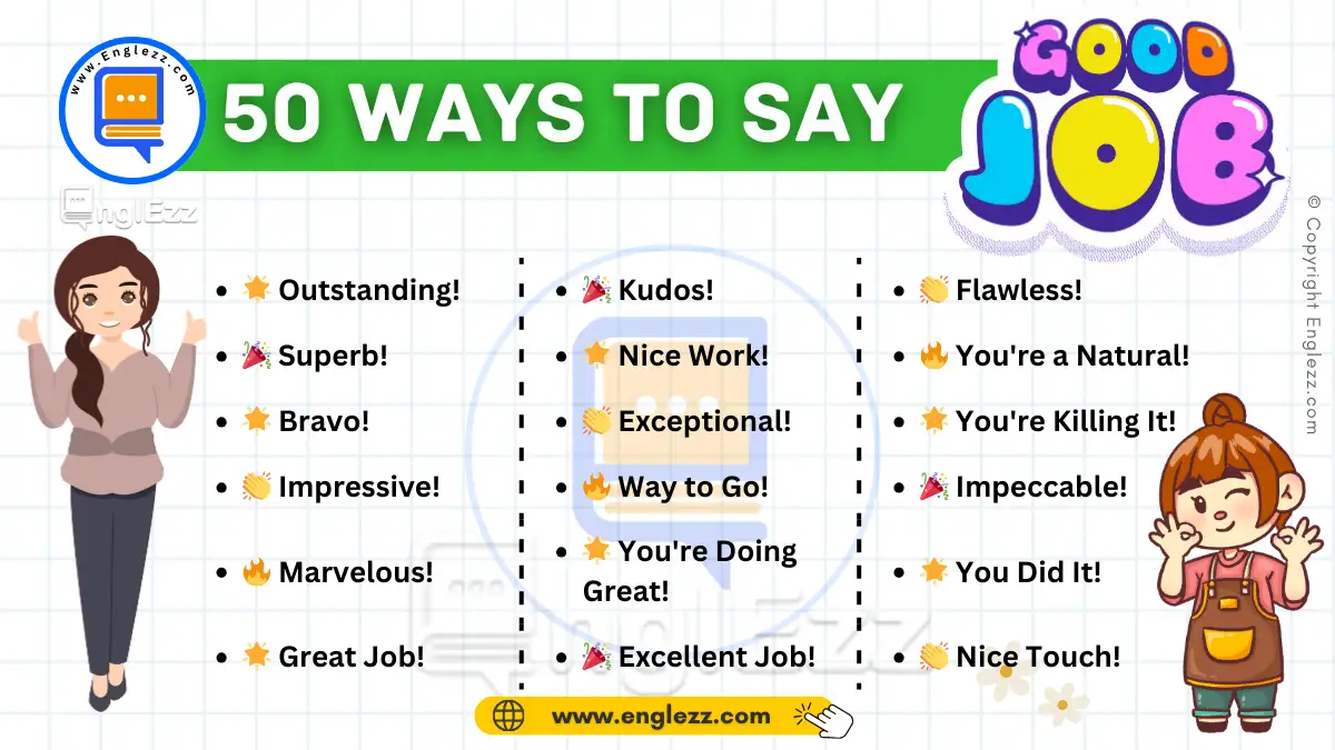 Top 50 Ways To Say Good Job In English: Enhance Your Praise • EnglEzz