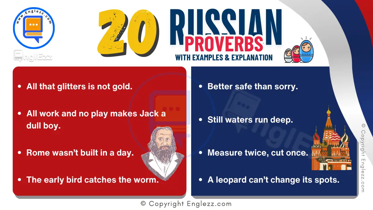 Best 20 Russian Proverbs In English With Examples • EnglEzz