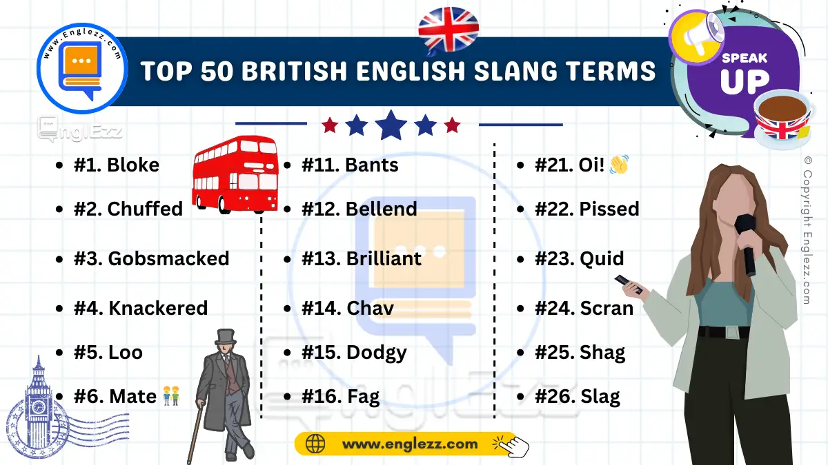 50 British English Slang Terms You Need To Know • EnglEzz