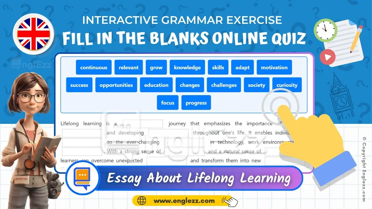 Fill In The Blanks Online Exercise About Lifelong Learning • EnglEzz